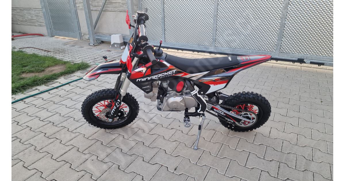 Pitbike MiniRocket Dorado DK90 12/10 Automat, el startér, sedlo 67,5cm ...